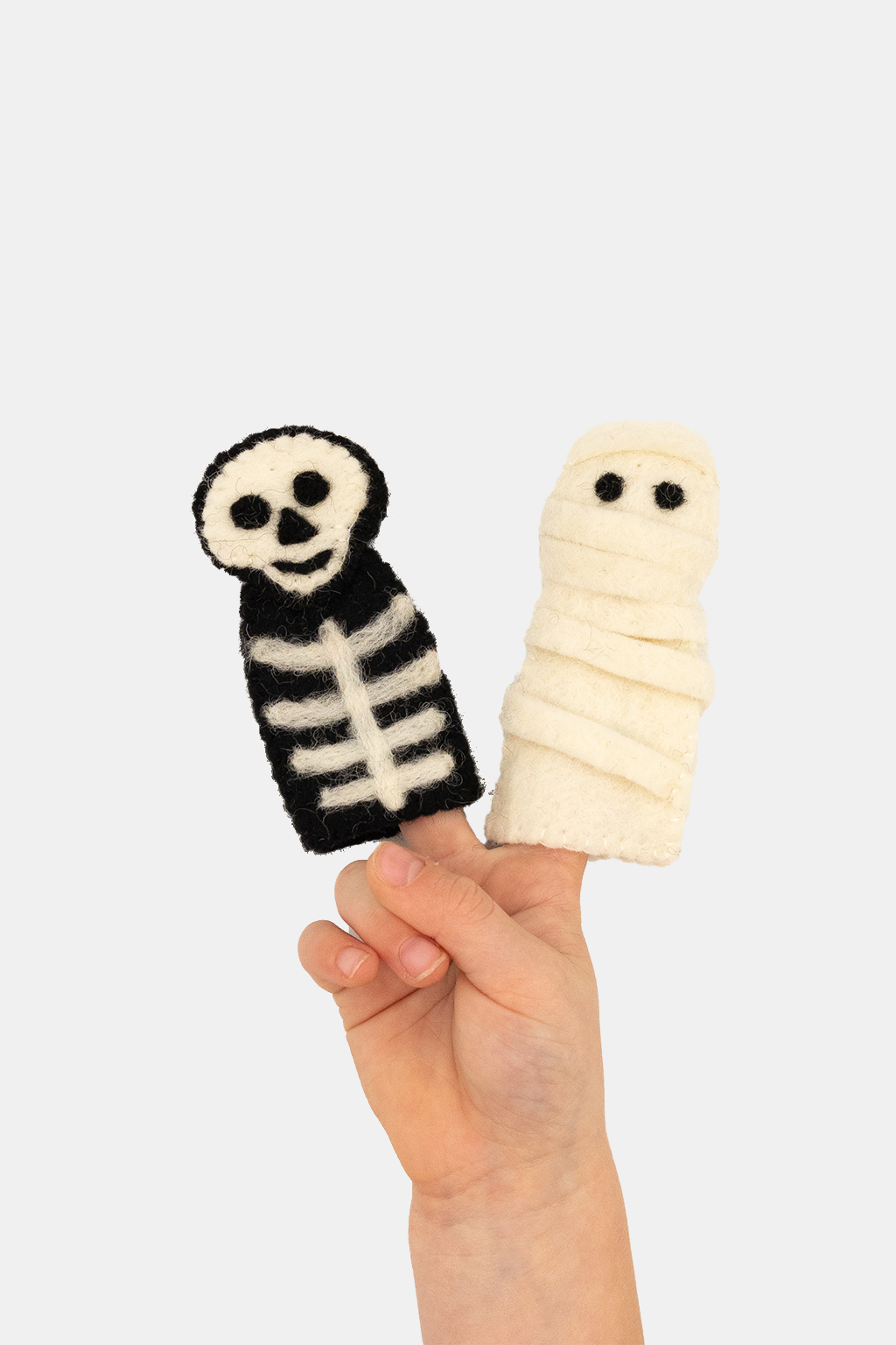 Ghost & Mummy Puppet Set – Handmade Halloween Play & Décor | Nivas